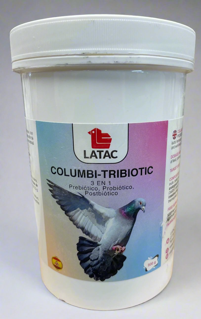 PIGEON-TRIBIOTICS (PREBIOTICS, PROBIOTICS and POSTBIOTICS) 500gr – Aves Canada