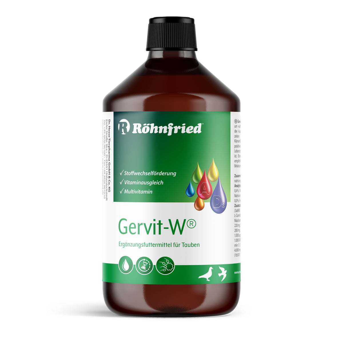 Rohnfried -Gervit Multivitamin 1000ml — Aves Canada