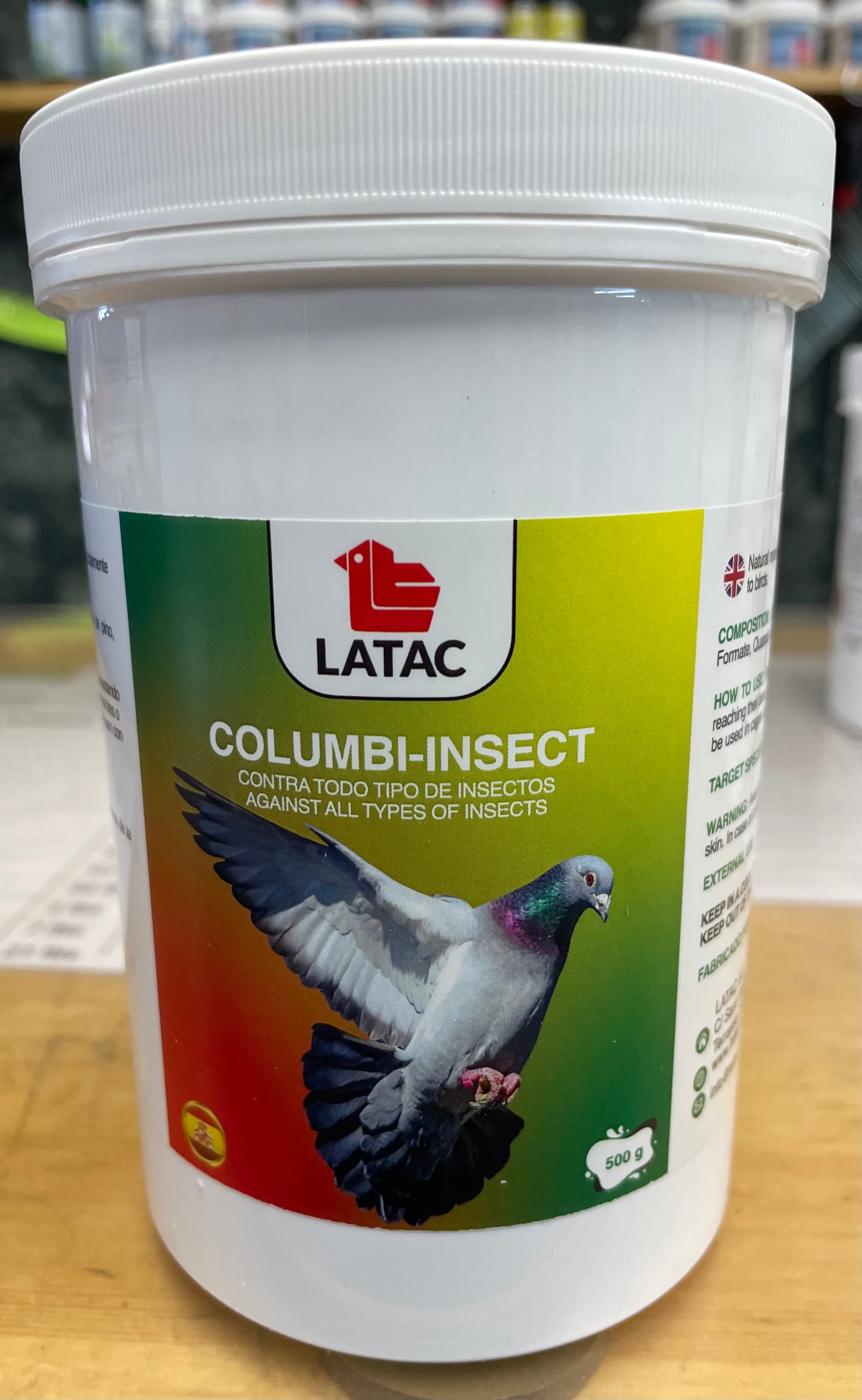 Latac Insectornis for PIGEONS (MITES AND LICE) Powder 500gr – Aves Canada